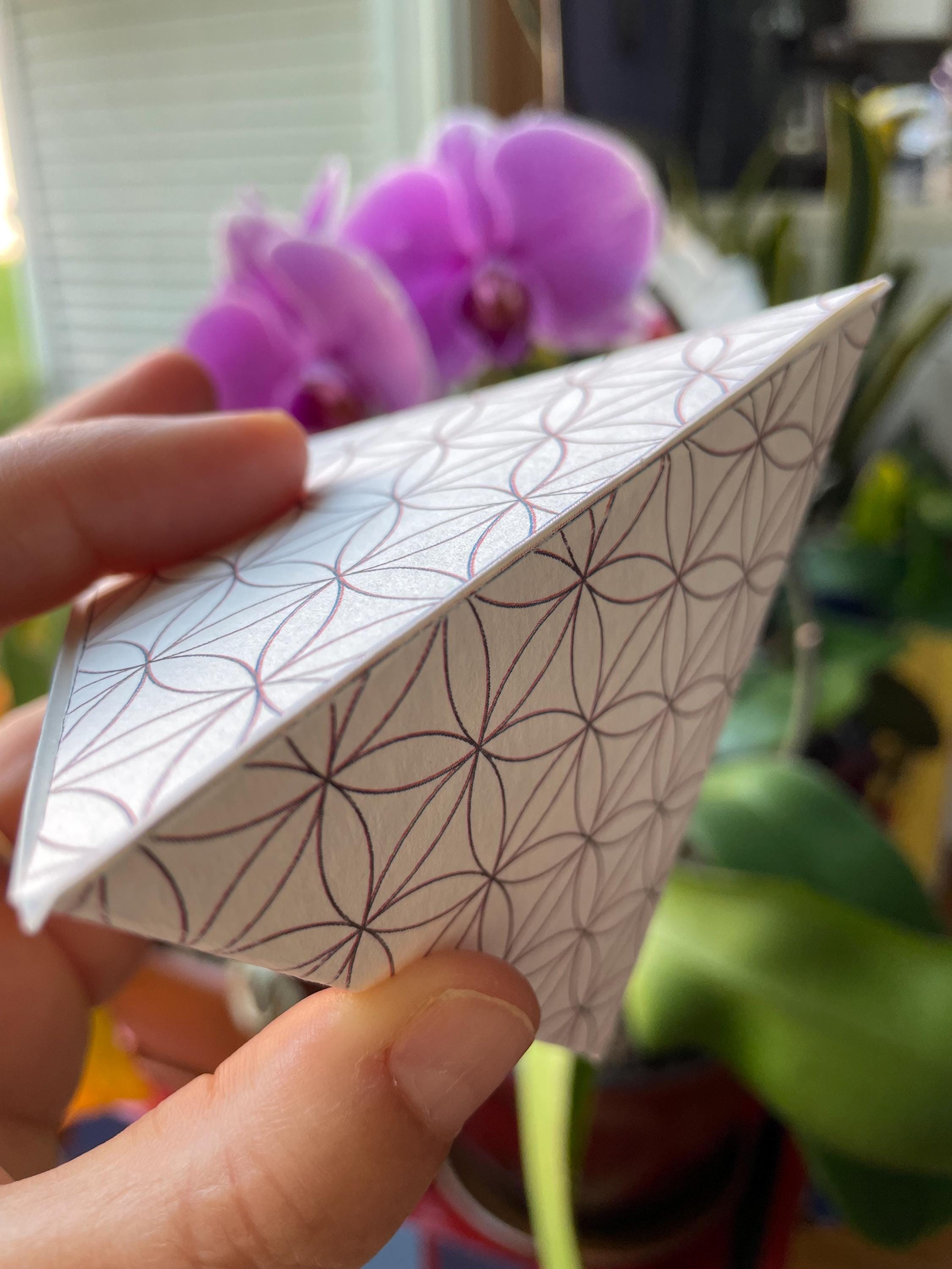 Tetrahedron Paper Craft 3D Template-home Décor Ideas-platonic Solids ...