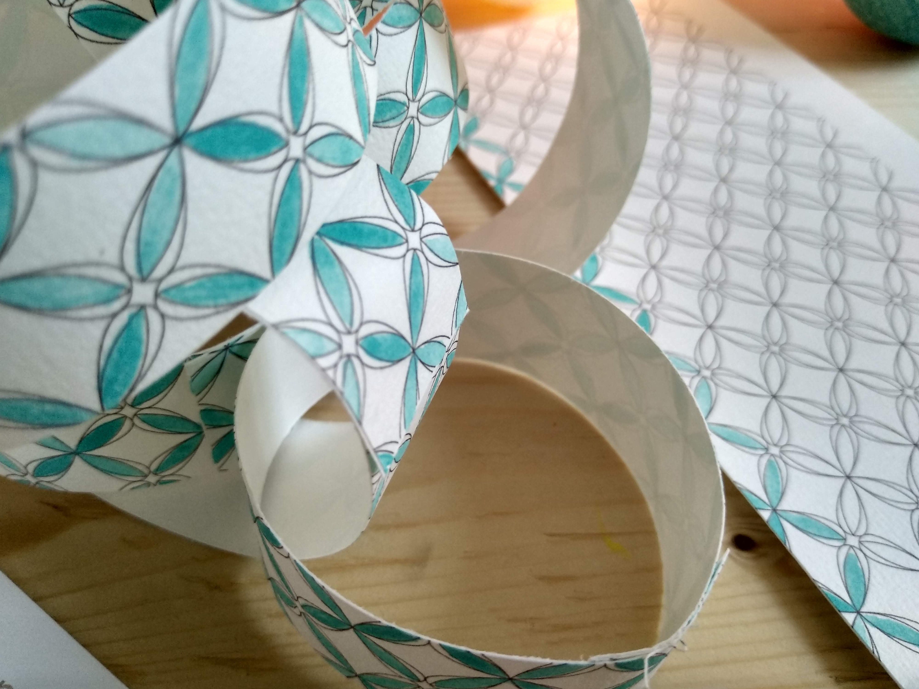 Paper Chains Sukkah Decorations-sukkot Holiday Crafts-flower - Etsy