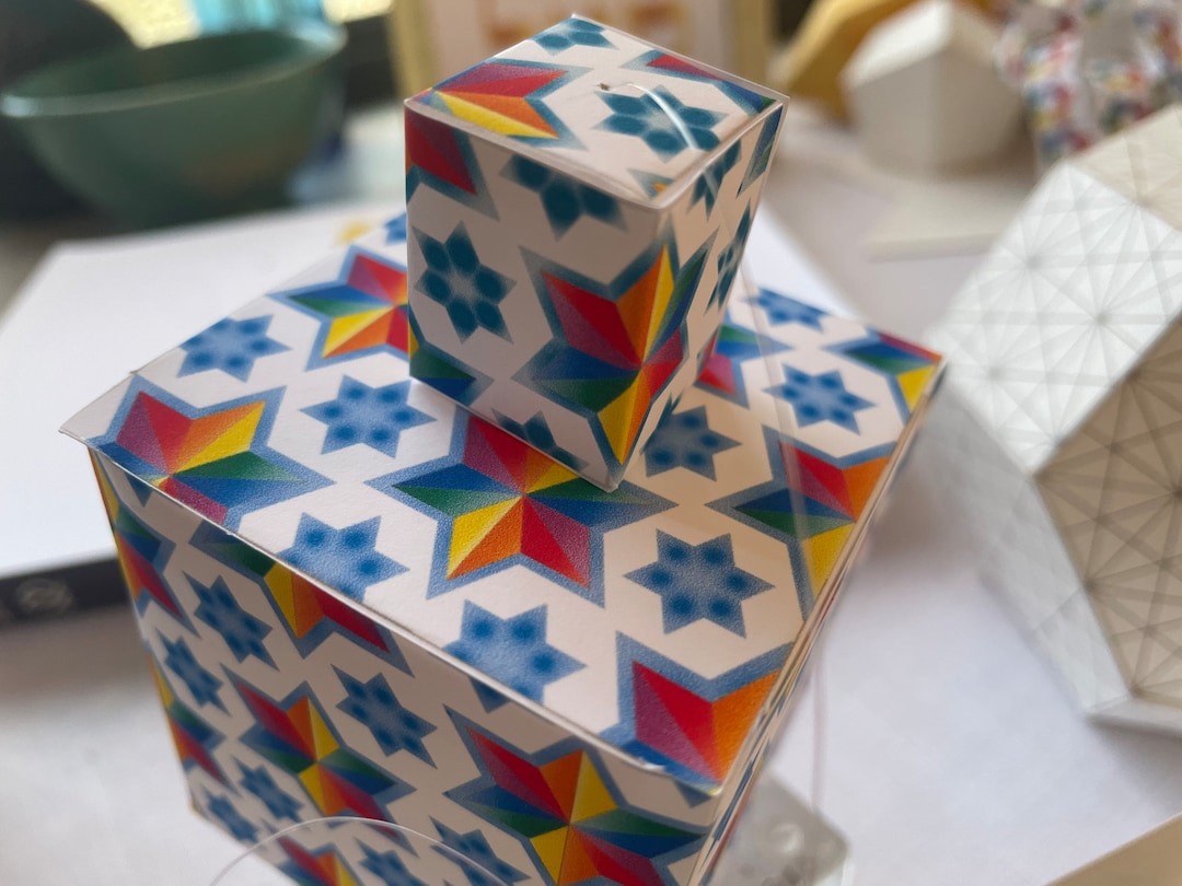 Dreidel Paper Craft Gift Box Hanukkah Template-3d Model-holiday Table ...