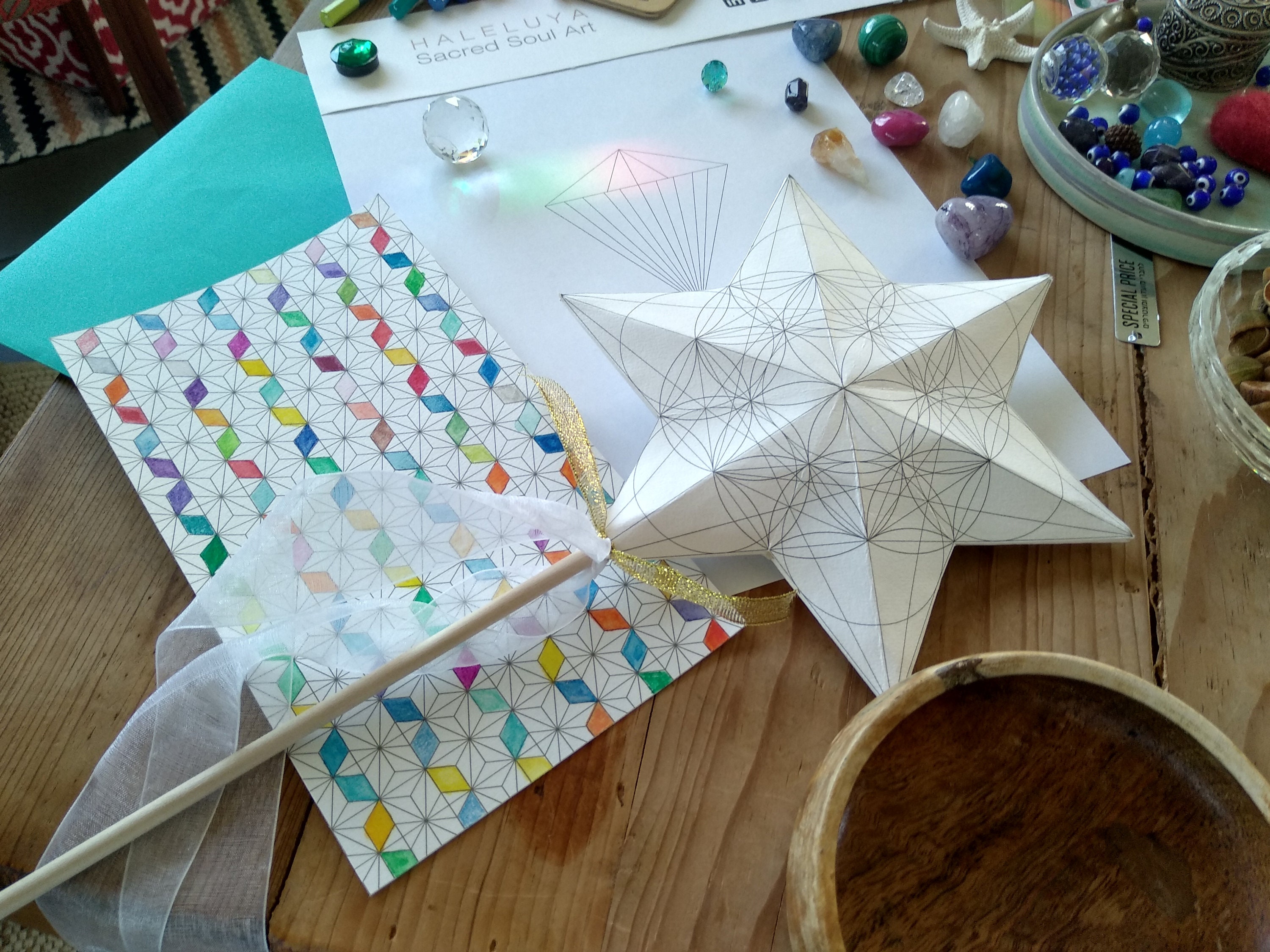 Holiday Party Decoration-3D Papercraft Star of David Model To Print ...