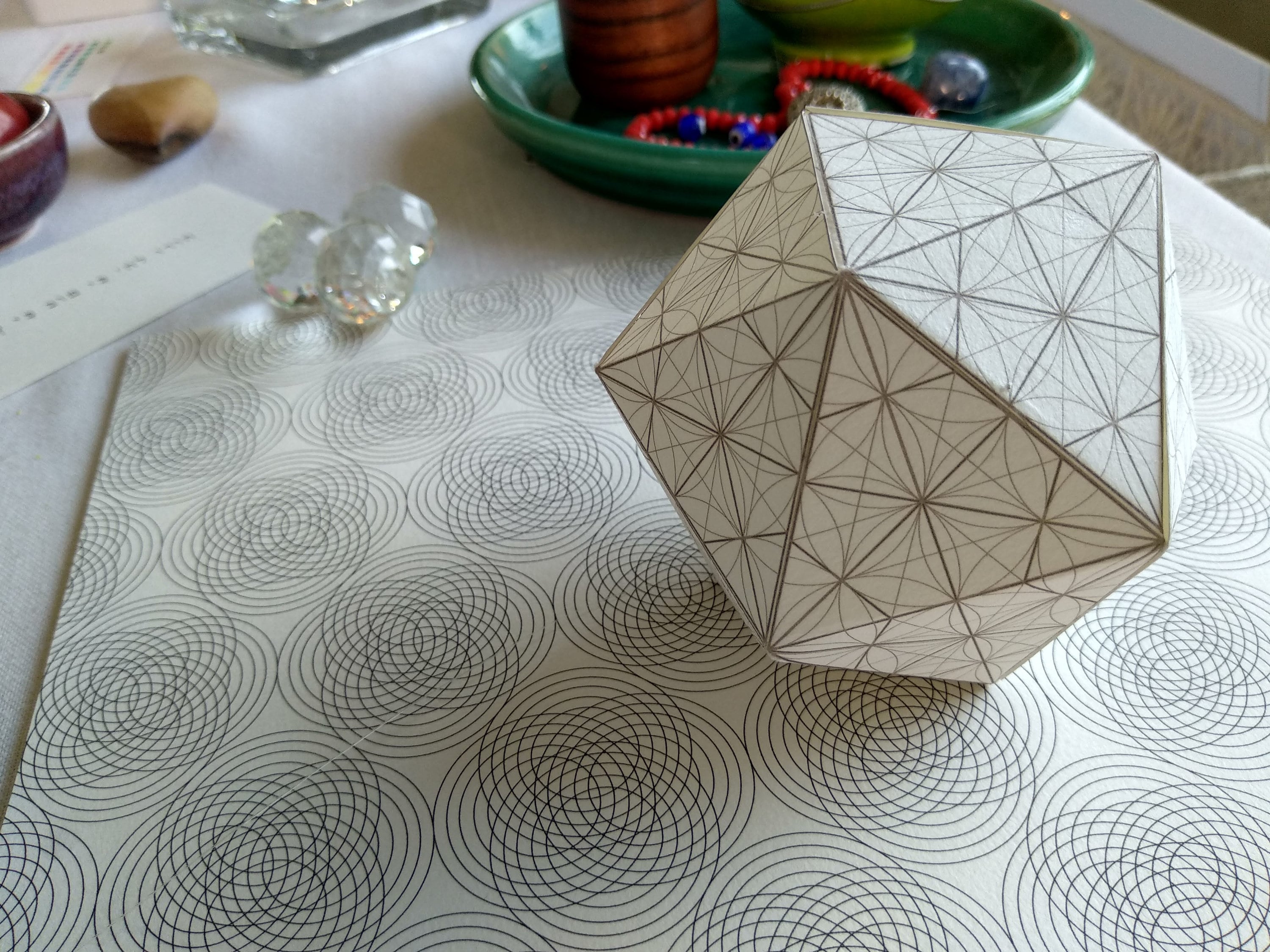 Icosahedron 3D Papercraft Template Pdf-platonic Solids-printable Model ...