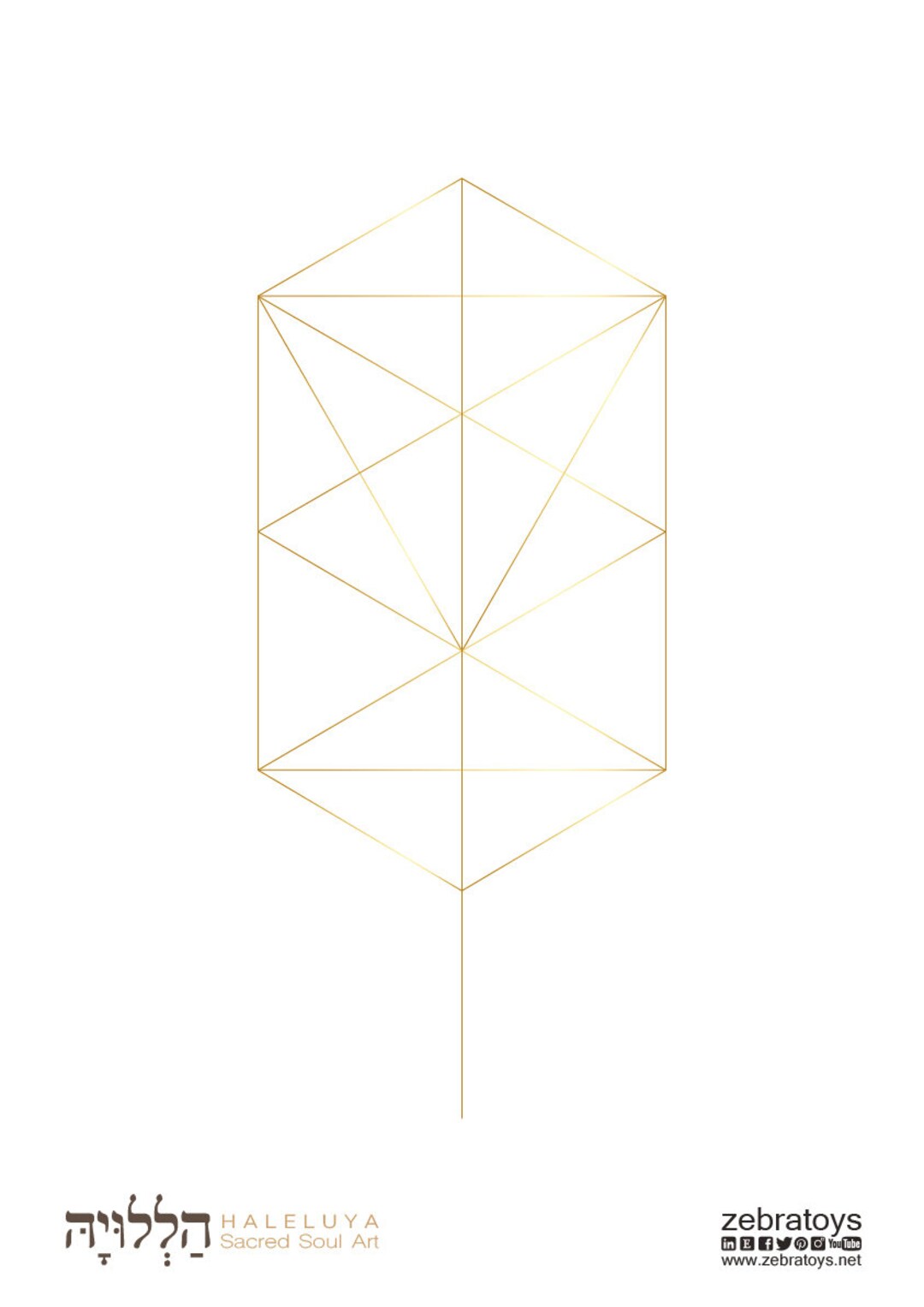Ten Sefirot Poster-10 Sephiroth Structure-gold Décor-tree of Life ...