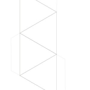 Tetrahedron 3D Papercraft Template Pdf-platonic Solids-blank Printable ...