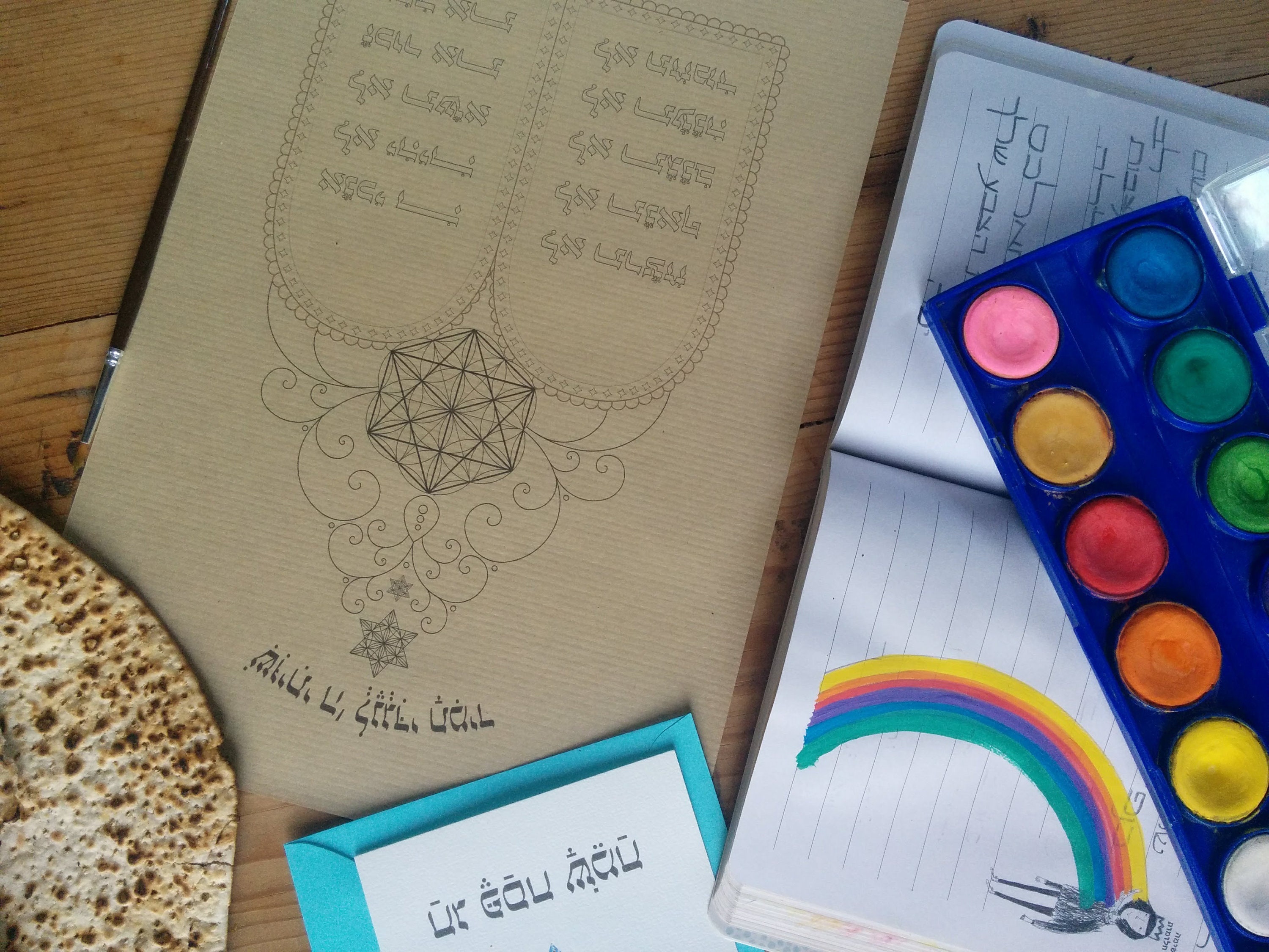 The Ten Commandments Coloring Page-passover Printable-jewish Art ...