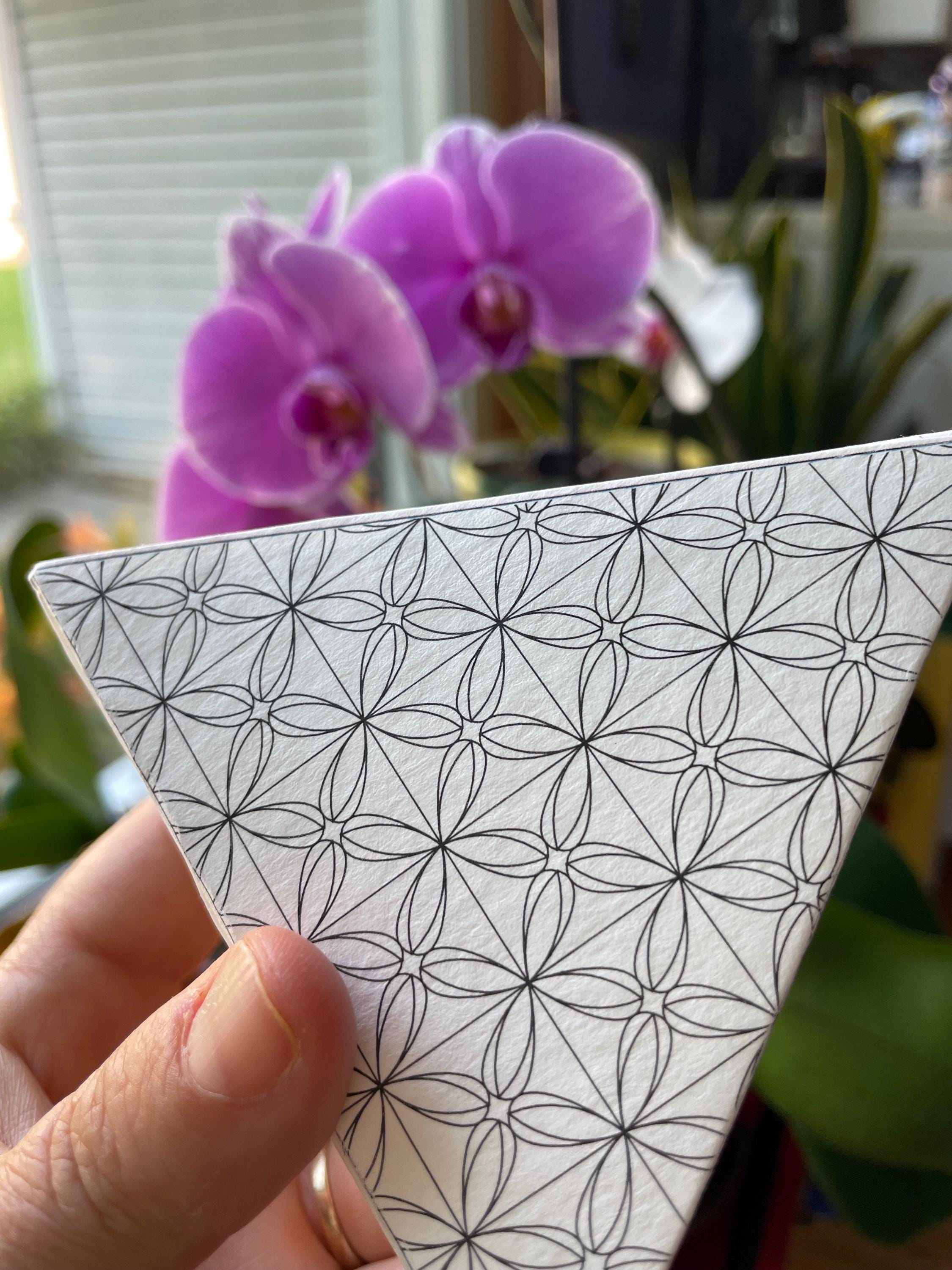 Tetrahedron Platonic Solids Paper Craft 3D Model-diy Template-geometric ...