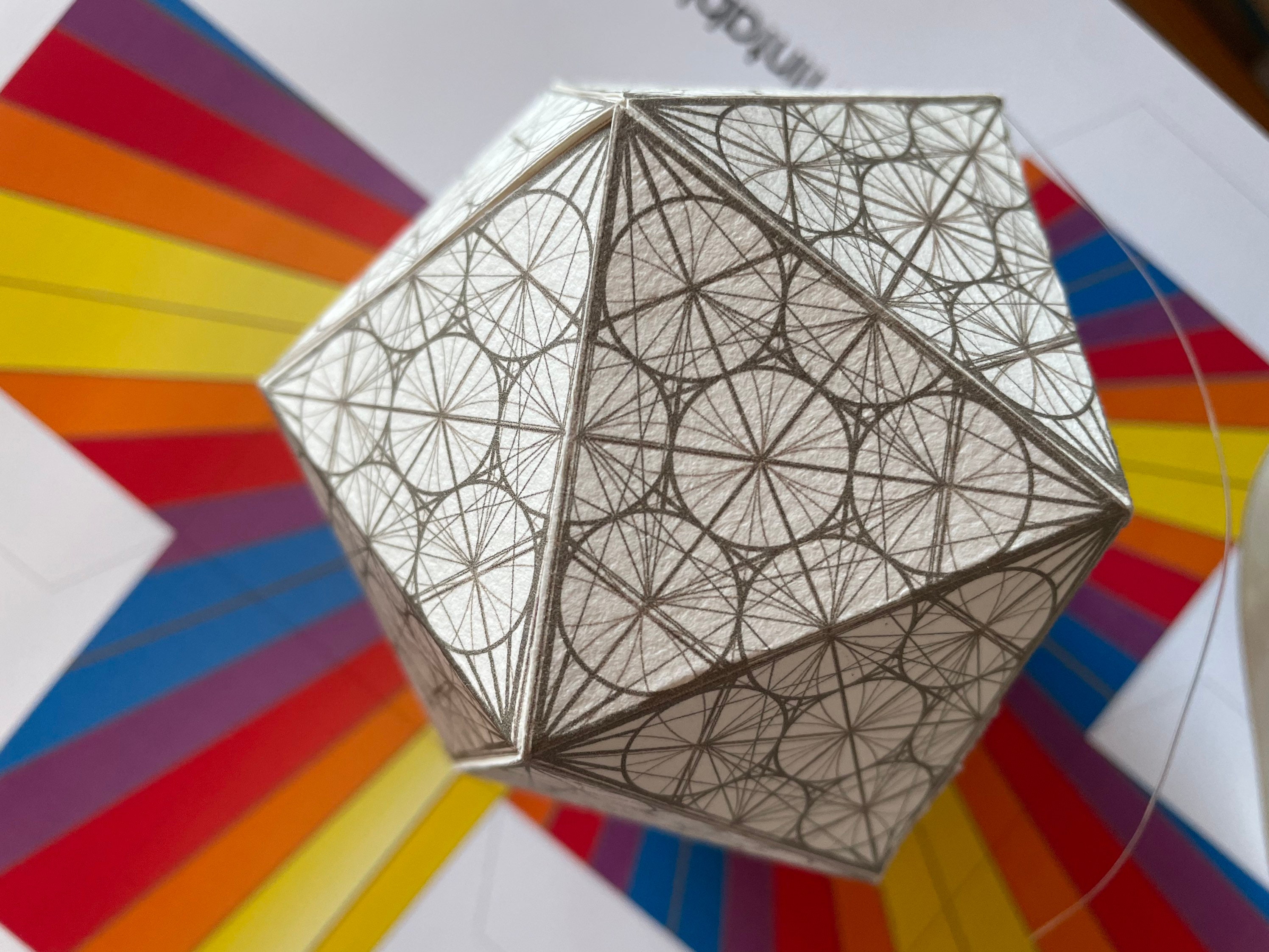 Icosahedron 3D Papercraft Template Pdf-platonic Solids-printable ...