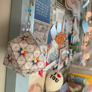 Icosahedron 3D Papercraft Template Pdf-platonic Solids-printable Model ...