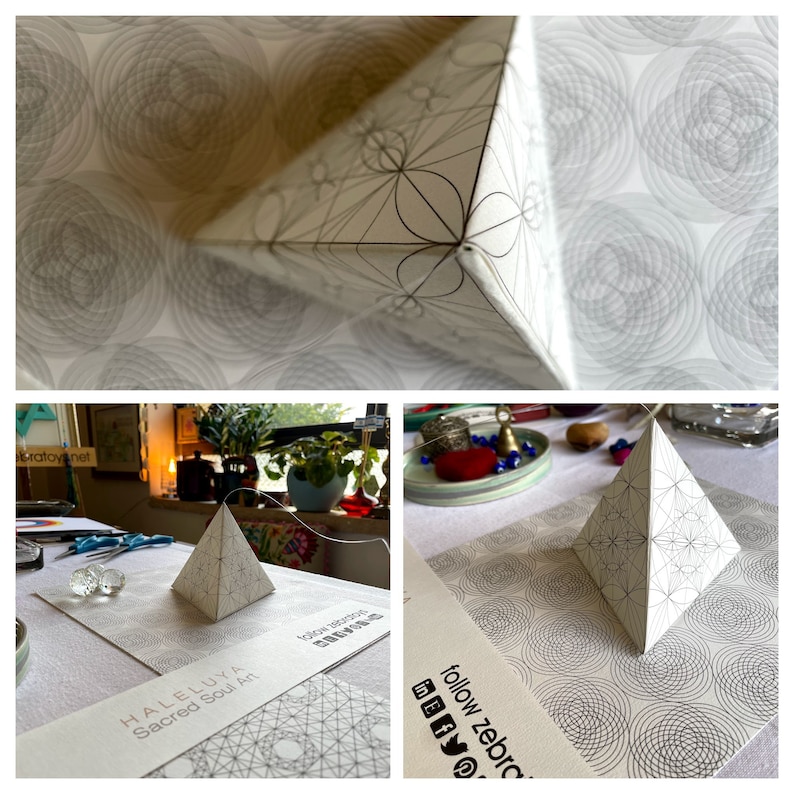 Platonic Solids Set 3D Papercraft Templates Pdf-package of 5-printable ...