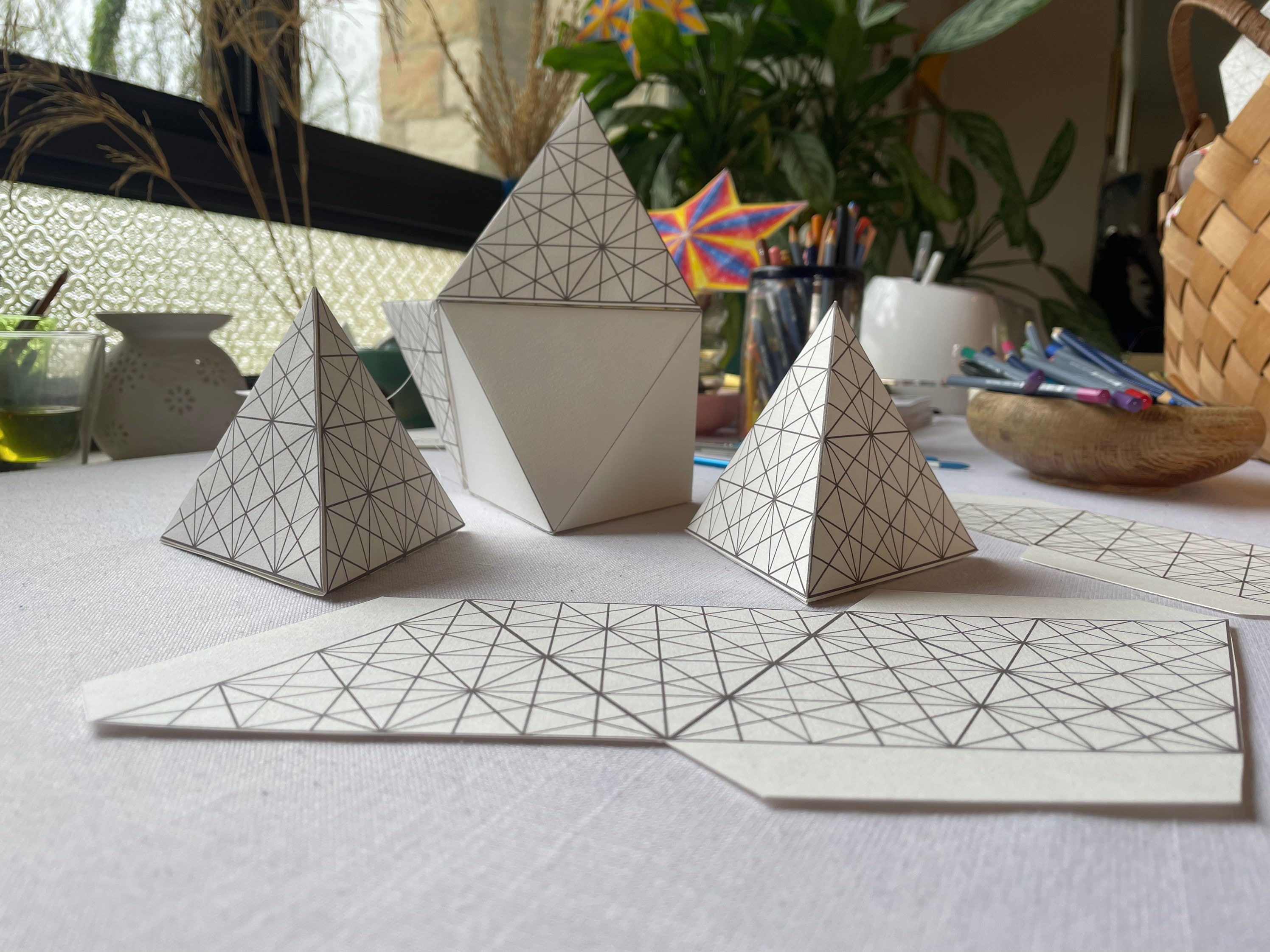 Merkaba 3D Papercraft Merkavah Template-pdf-printable DIY Model ...