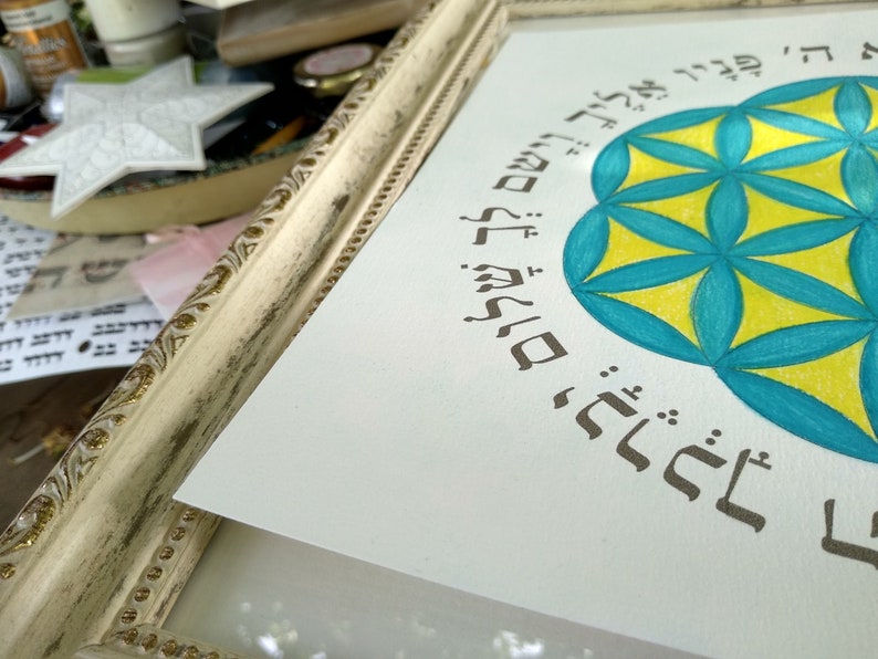 Birkat Kohanim-priestly Blessing Prayer-flower and Seed of Life-sacred ...