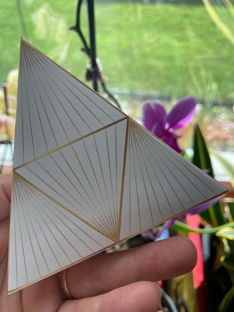 Tetrahedron 3D Papercraft Template-home Décor Ideas-platonic Solids ...