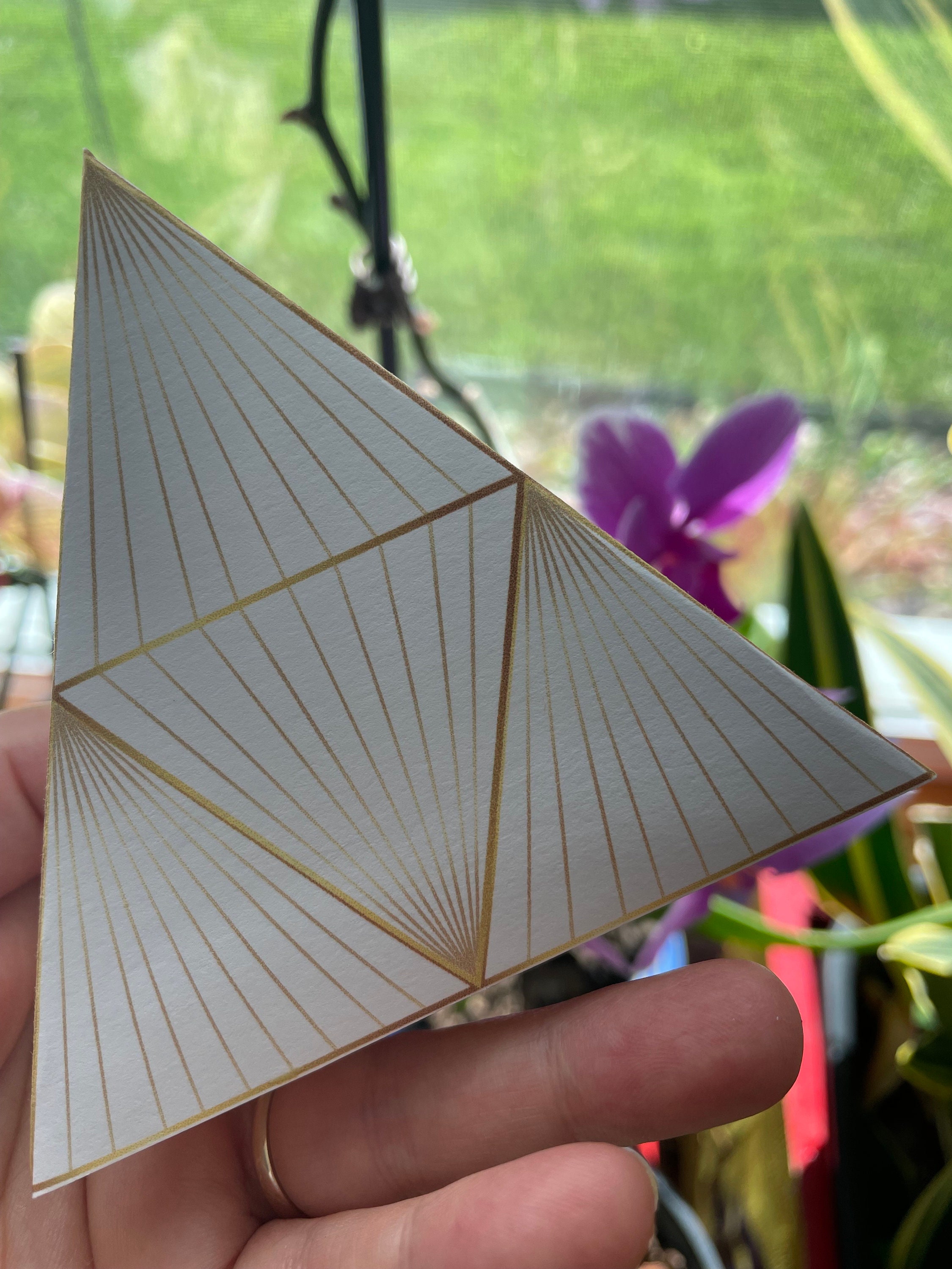 Tetrahedron 3D Papercraft Template-home Décor Ideas-platonic Solids ...