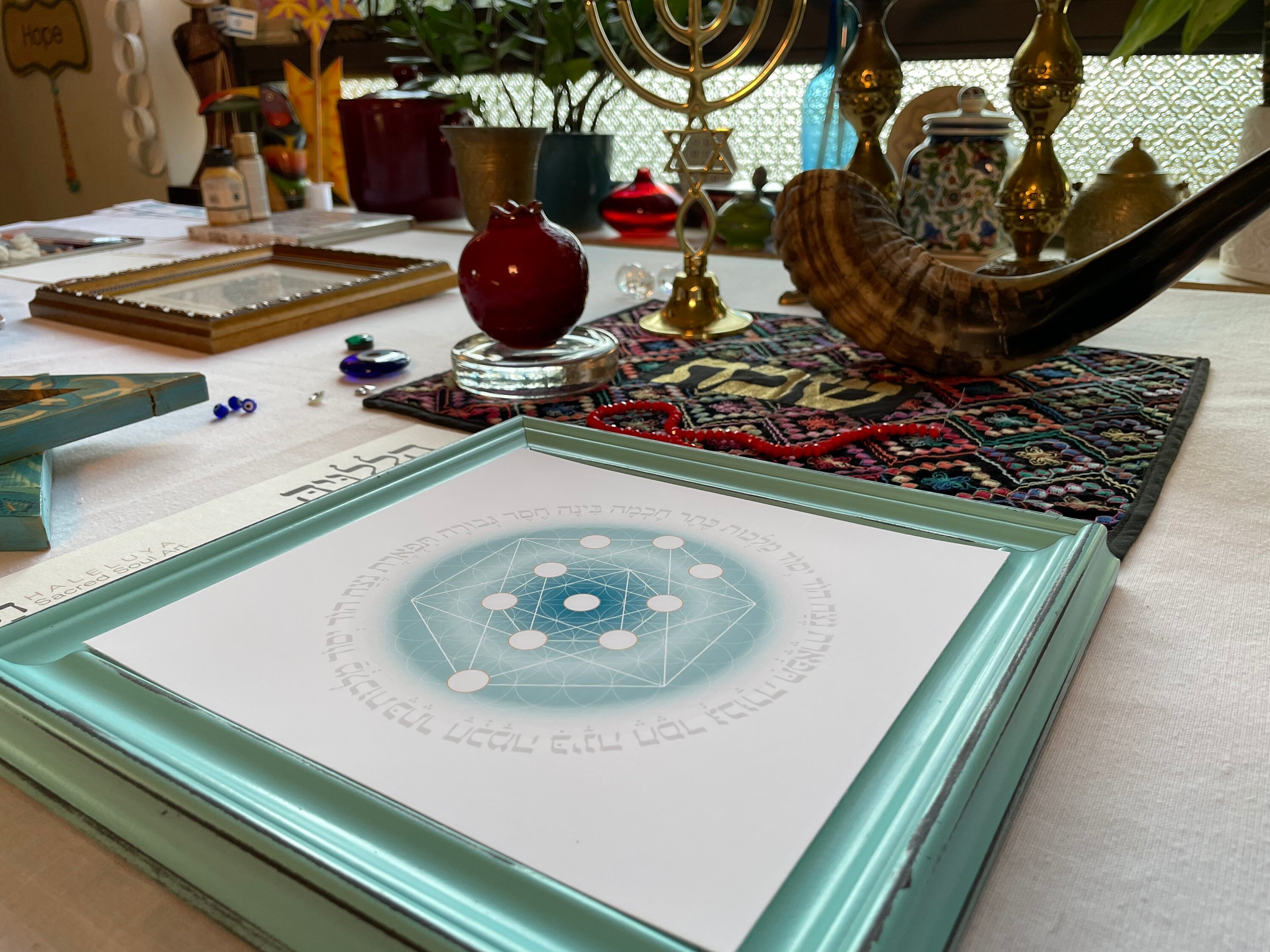 Ten Sefirot Kabbalah Wall Art Print Tree Of Life Sacred Geometry Jewish Kabbalist Printable