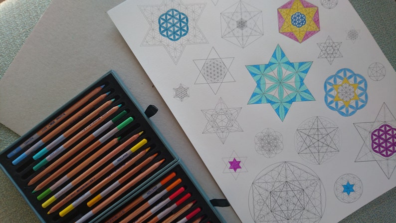 Star of David Poster to Color-large A3 Paper-jewish Art - Etsy