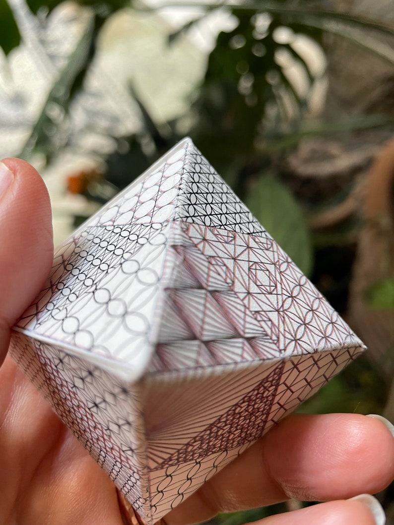 Octahedron 3D Papercraft Template-home Décor Ideas-platonic Solid ...