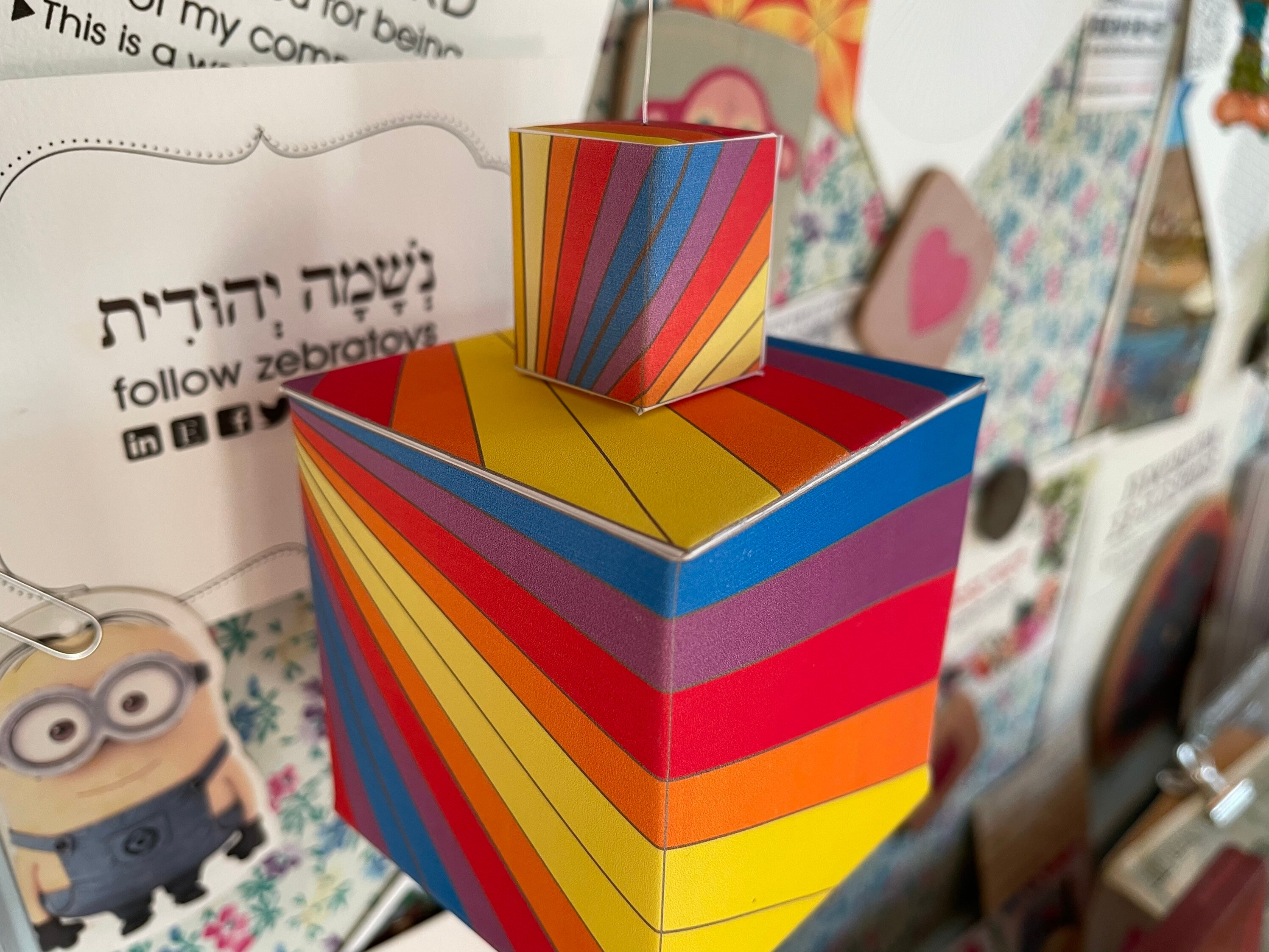 Paper Dreidel Hanukkah Decorations-3d Craft-crafts Print-printable ...