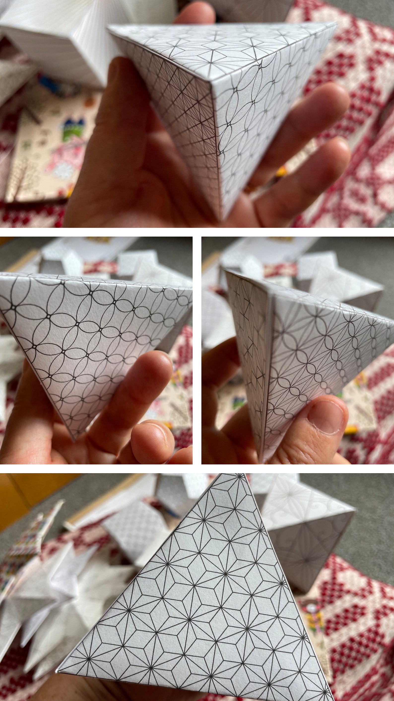 Tetrahedron 3D Model-papercraft Template-home Décor Ideas-platonic ...