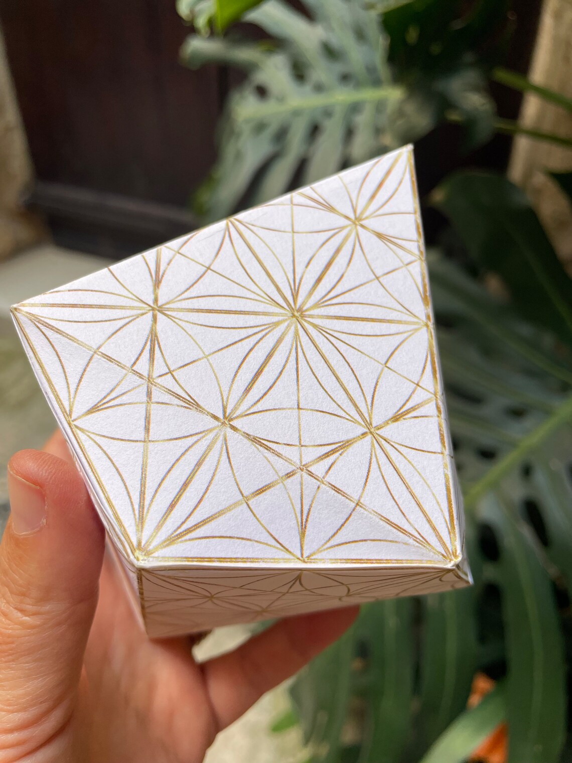 Deltoid Paper Model-3d Papercraft DIY Template-printable Gold Décor ...