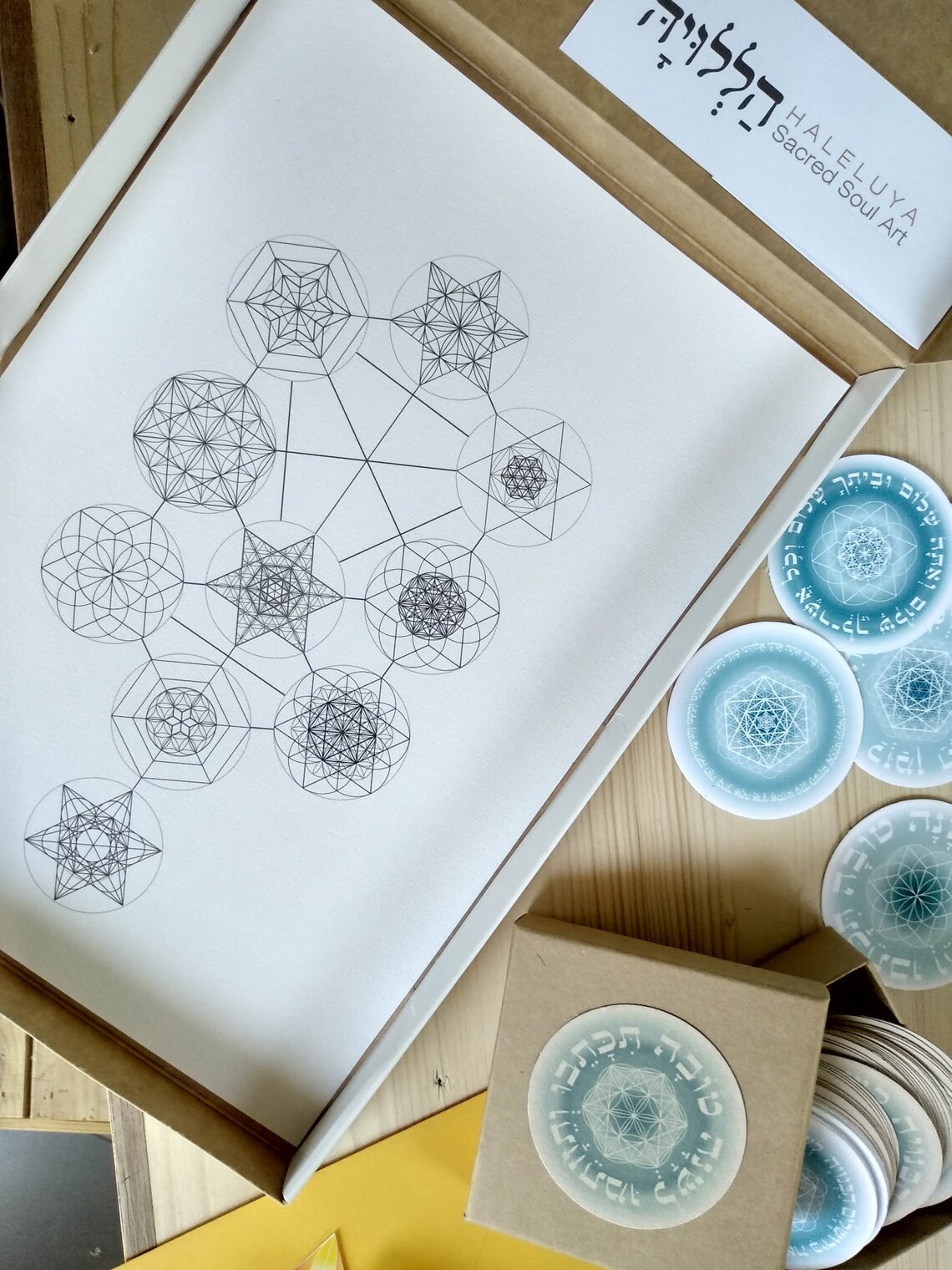 The Ten Sefirot-the Tree of Life-kabbalah Elements With Sacred Geometry ...