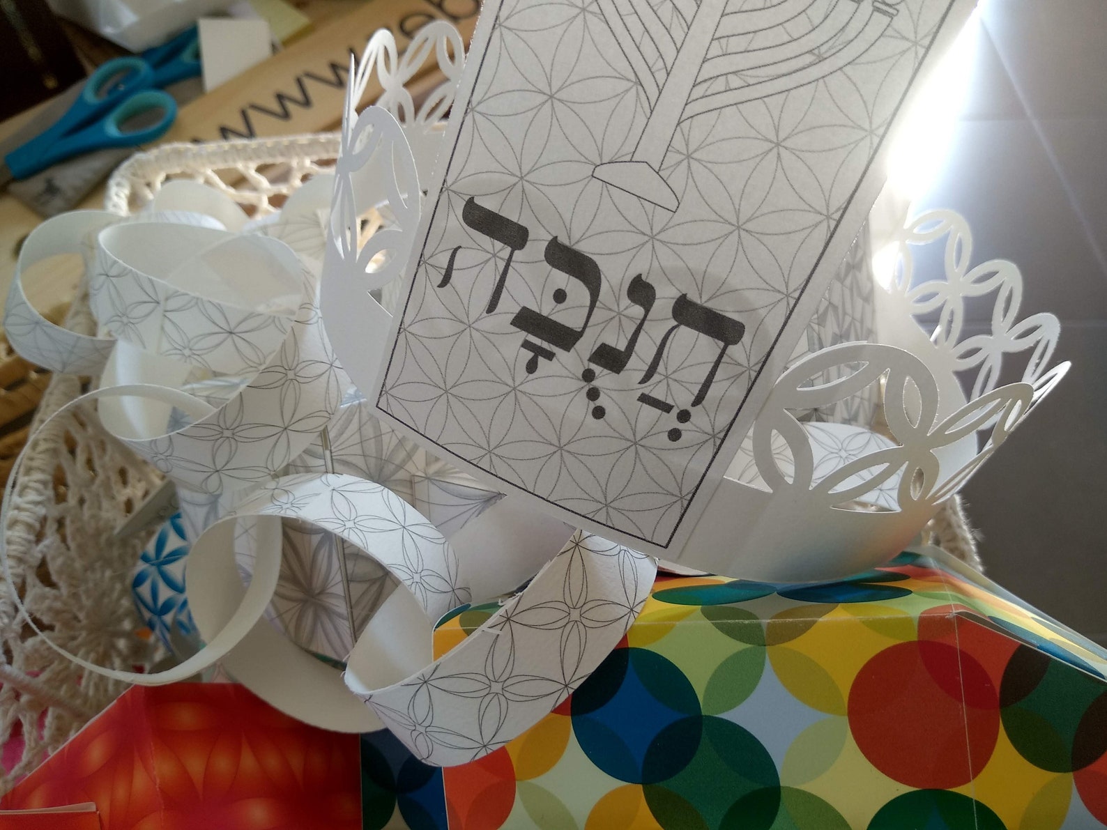 Candles for Paper Crowns-kids Hanukkah Party-printable Crafts-menorah ...