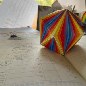 Paper Icosahedron Template-pdf-3d Papercraft Assembling Platonic Solids ...