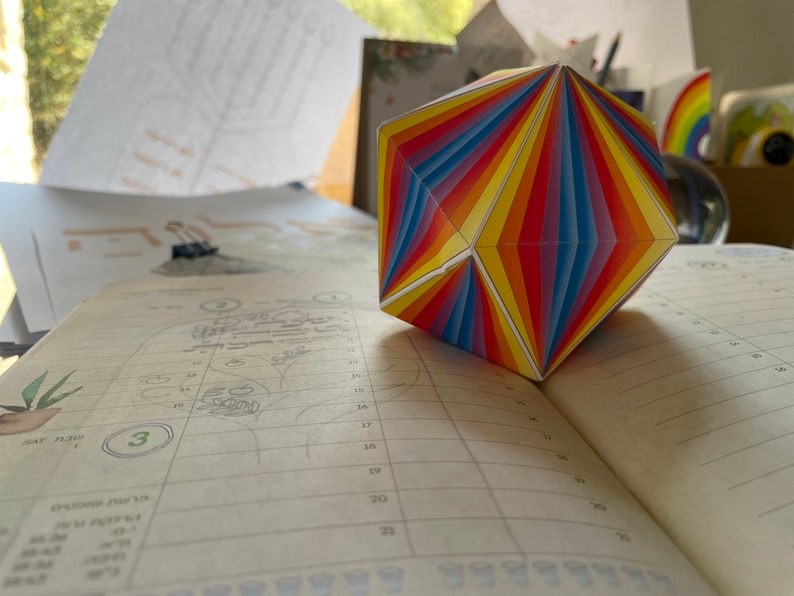 Paper Icosahedron Template-pdf-3d Papercraft Assembling Platonic Solids ...