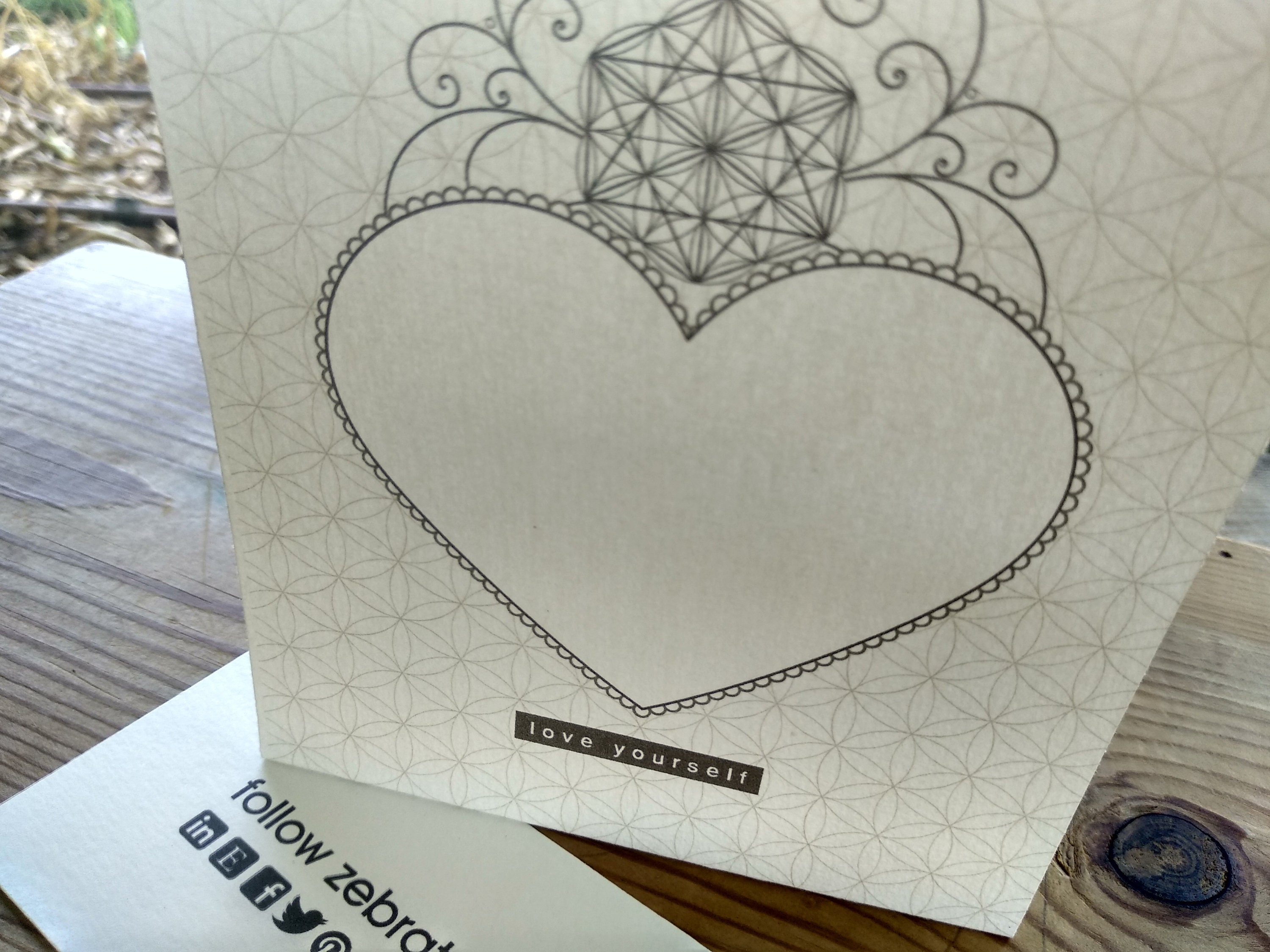 Self Love Coloring Page-love Yourself to Color-flower of Life Geometric ...