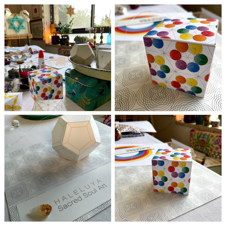 Cube 3D Papercraft Template Pdf-platonic Solids-printable 3D Model ...