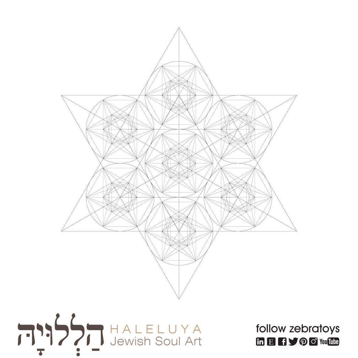 Metatron’s Cube Star of David-sacred Geometry-energy Healing Mandala ...