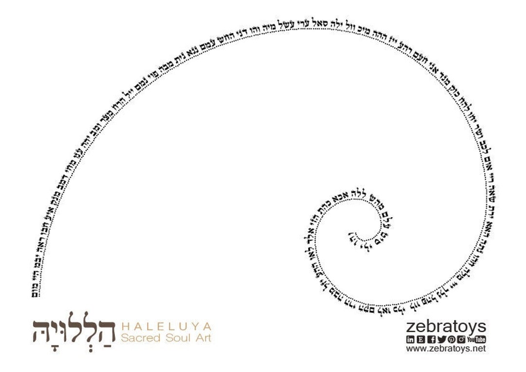 The 72 Names of God-fibonacci Golden Spiral Formation -judaism-divine ...