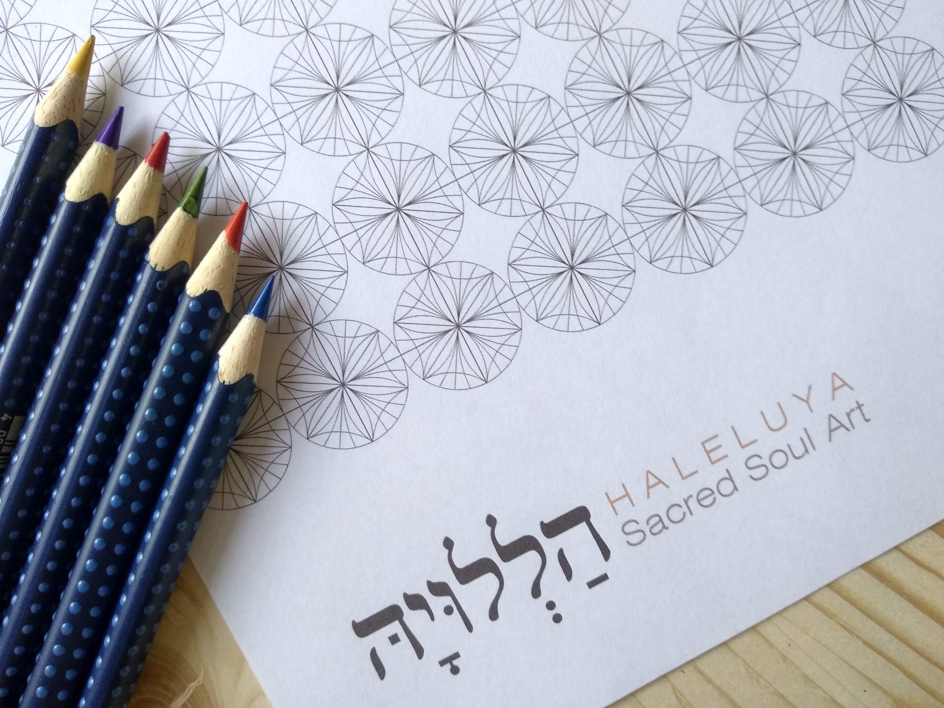 Small Seed of Life Pattern Blank Sheet-color Geometry - Etsy