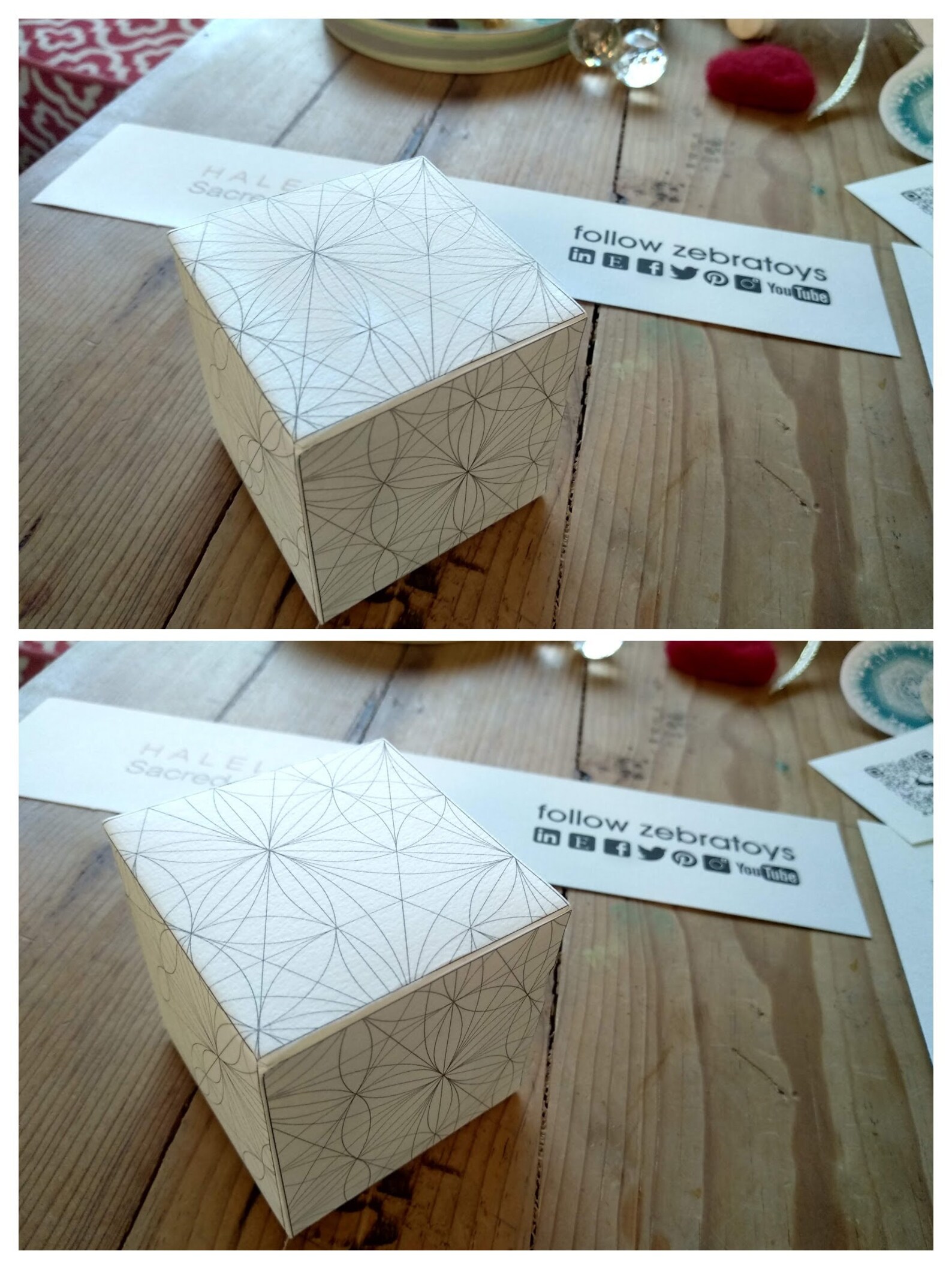 Hexahedron 3D Papercraft Template Pdf-platonic Solids-printable Model ...