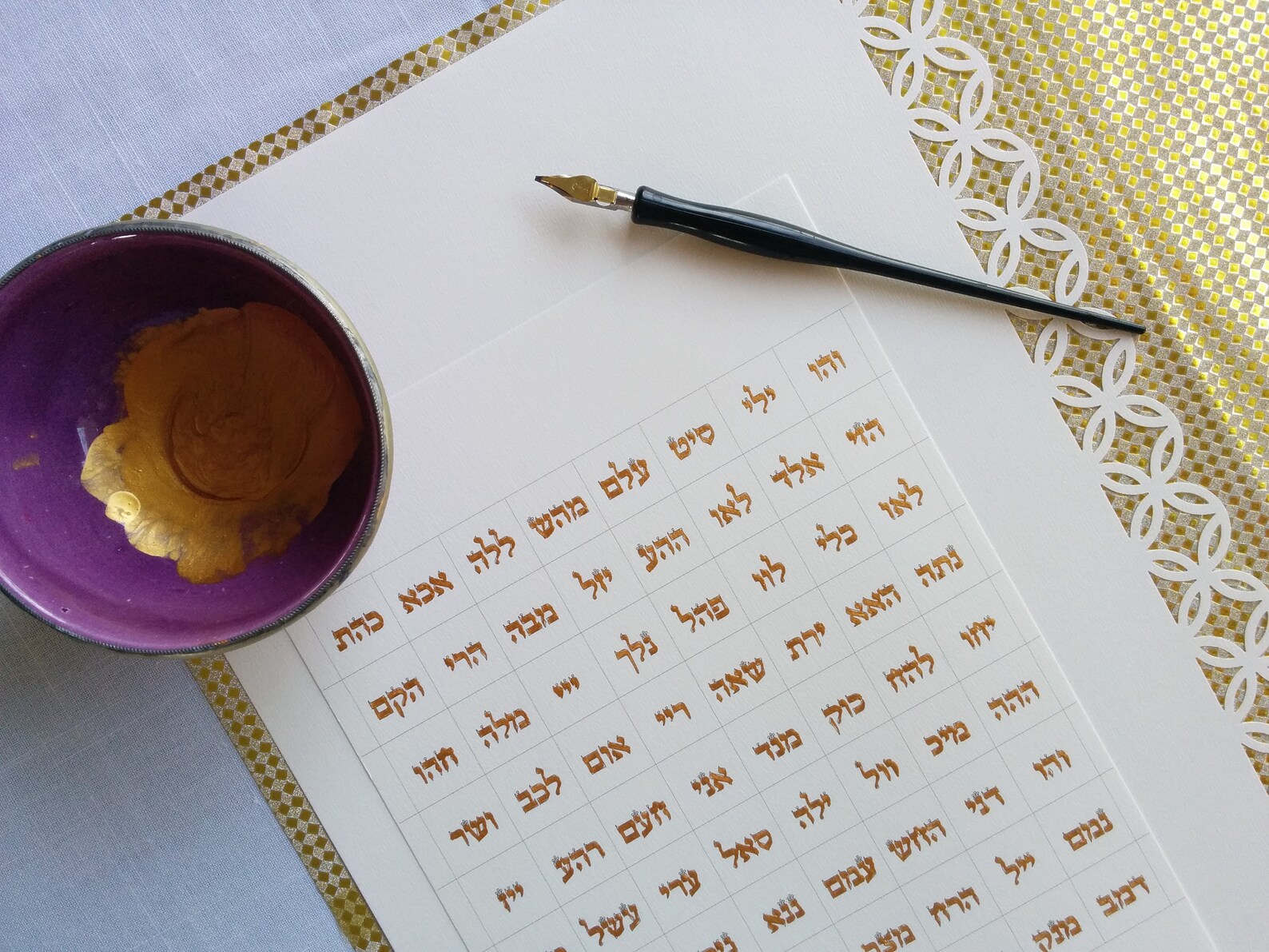 The 72 Names of God-judaism-color-divine Hebrew Torah - Etsy Israel