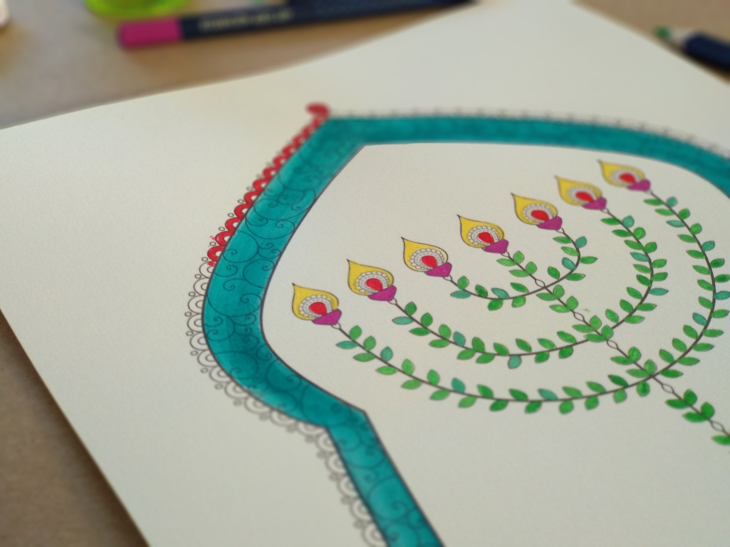 The Shehecheyanu Blessing Menorah-jewish Art-shana Tova - Etsy New Zealand