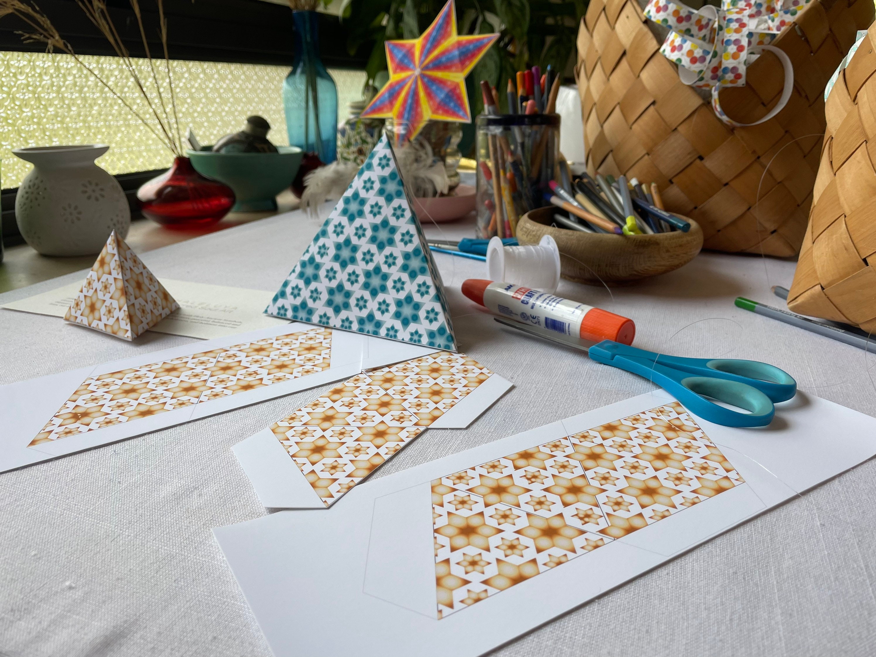 Merkaba 3D Papercraft Merkavah DIY Template-printable PDF Model Star of ...