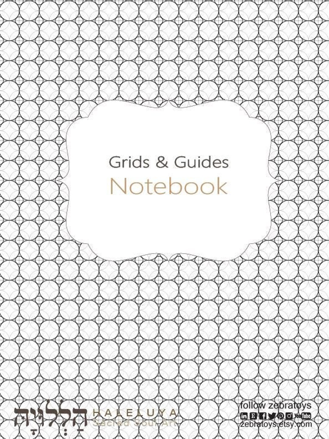 Grids & Guides Notebook: A Sketchbook for Drawing, Coloring, Journaling ...