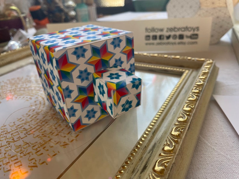 Dreidel Paper Craft Gift Box Hanukkah Template-3d - Etsy