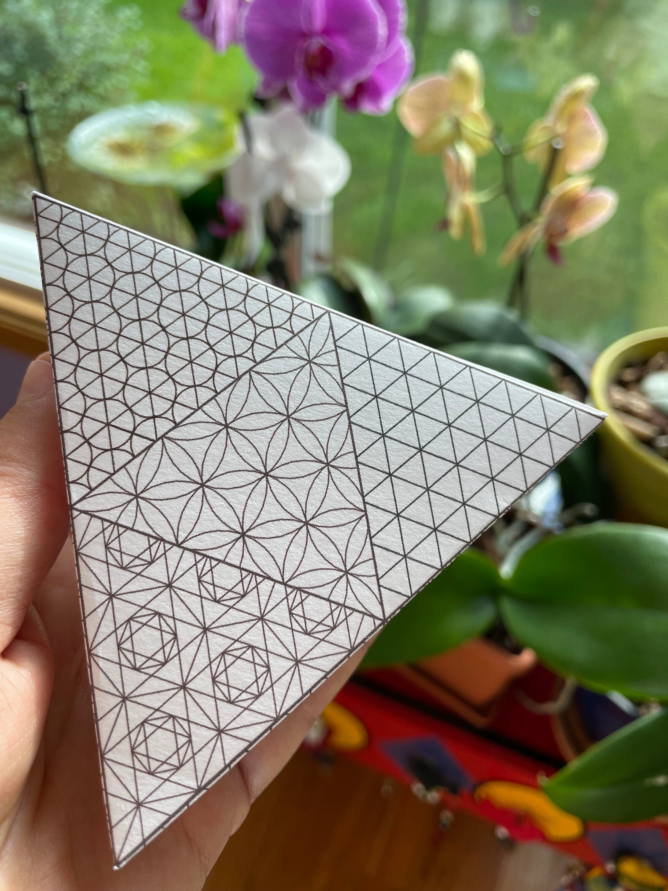 Tetrahedron 3D Papercraft Template-home Décor Ideas-platonic Solids ...