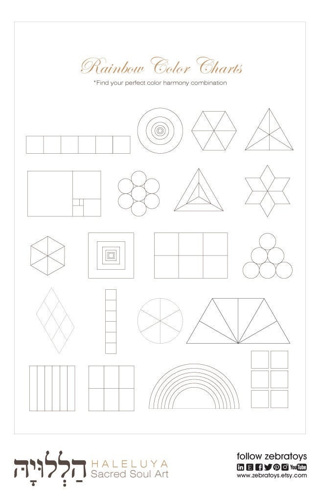 Print Rainbow Color Charts Templates-blank Add Paint Colors Scheme ...