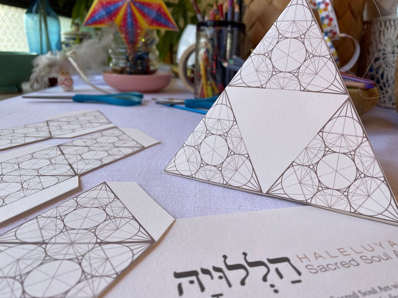 Merkaba 3D Papercraft Merkavah Template-pdf-printable DIY Model ...