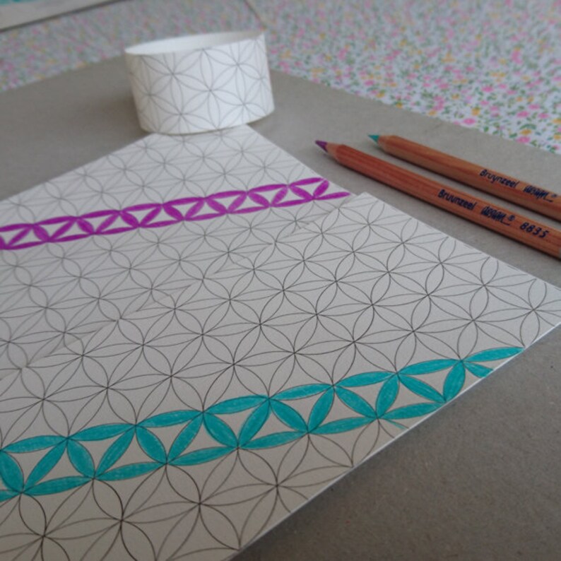 Flower of Life Pattern Paper-coloring Page Printable-sacred - Etsy