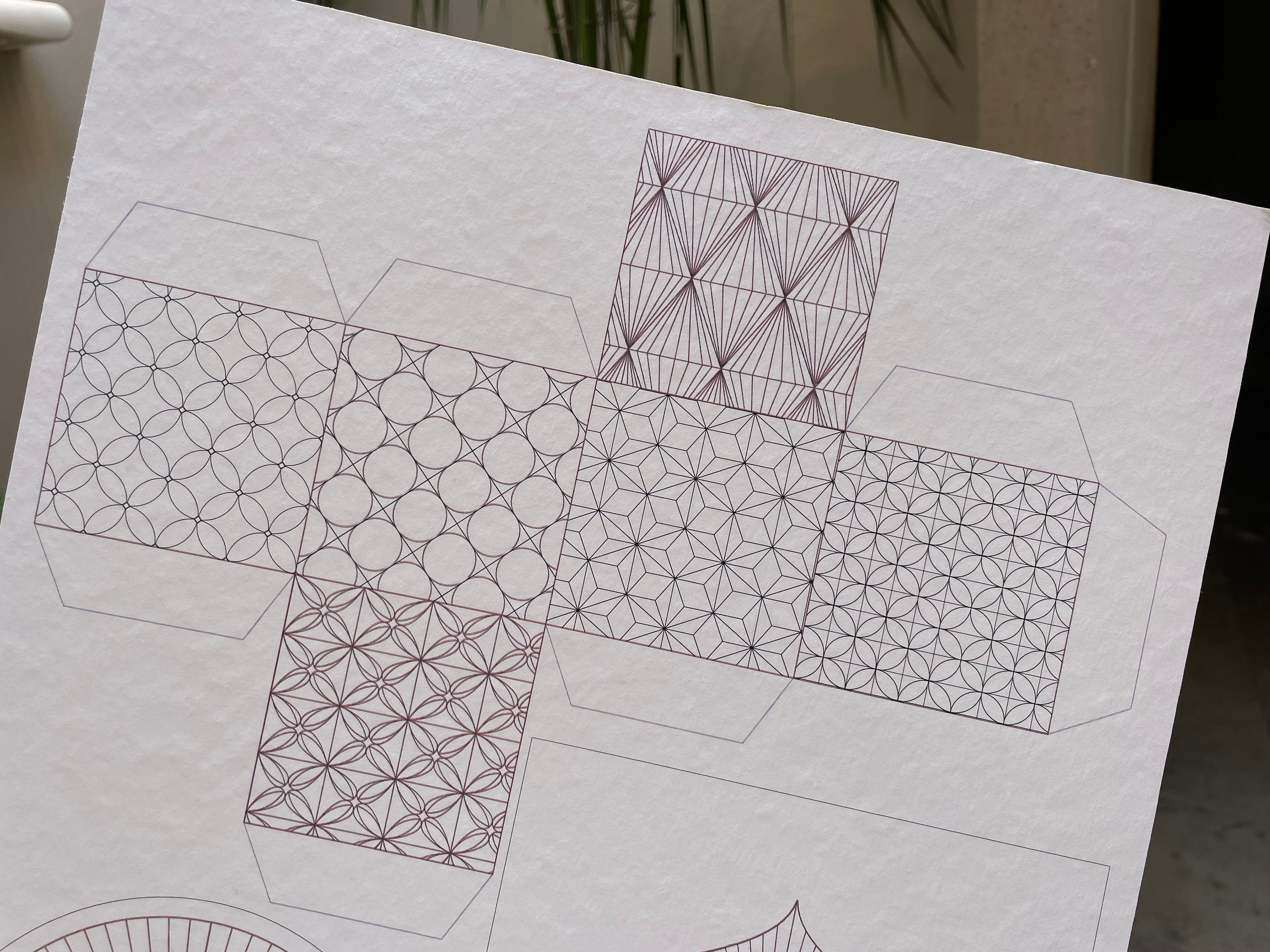 Hexahedron 3D Cube Papercraft Template Pdf-platonic Solids-printable ...