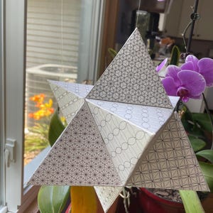 Merkaba Decoration-3d Paper Craft Merkavah-printable PDF-DIY Model ...