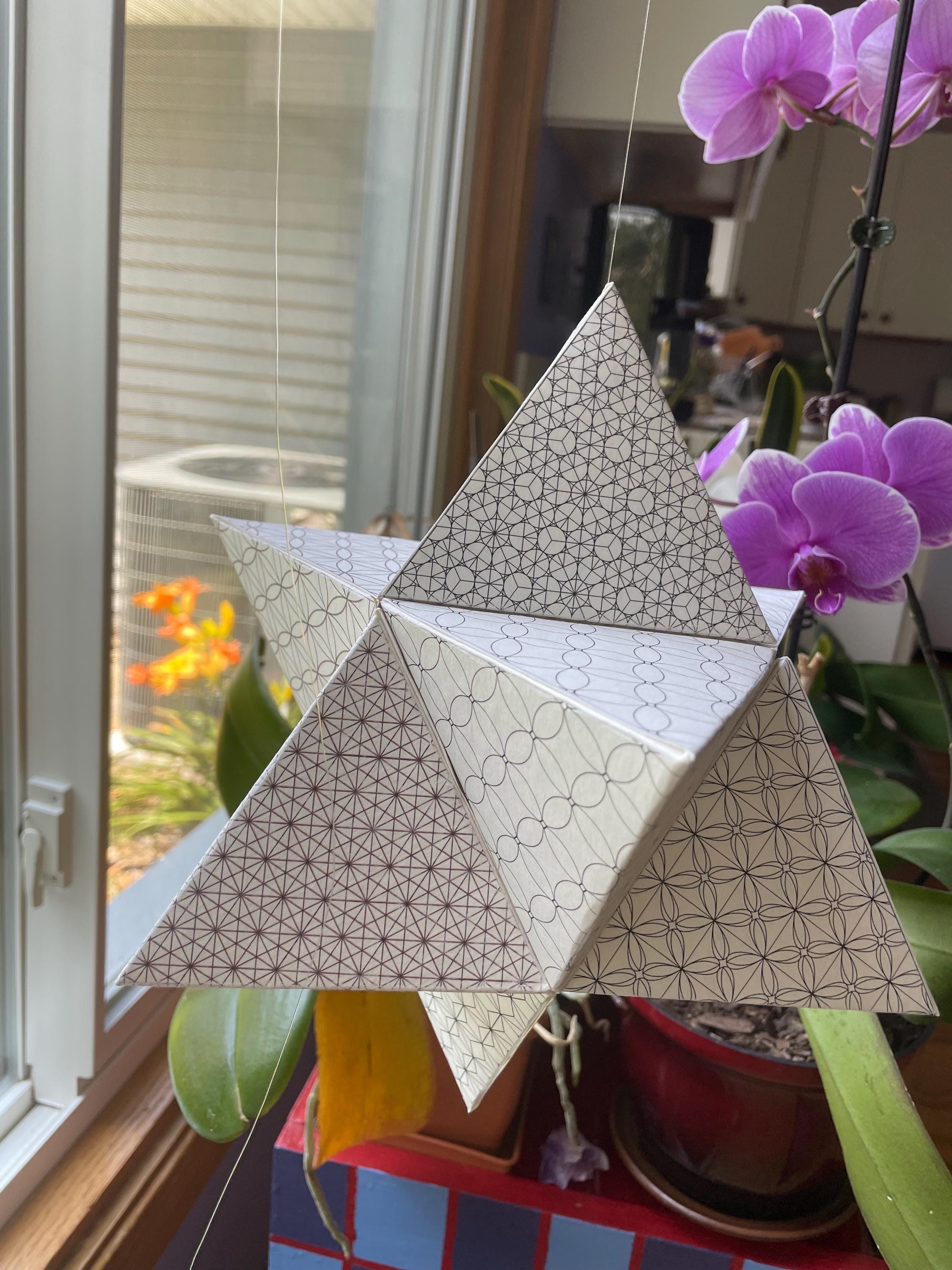 Merkaba Decoration-3d Paper Craft Merkavah-printable PDF-DIY Model ...