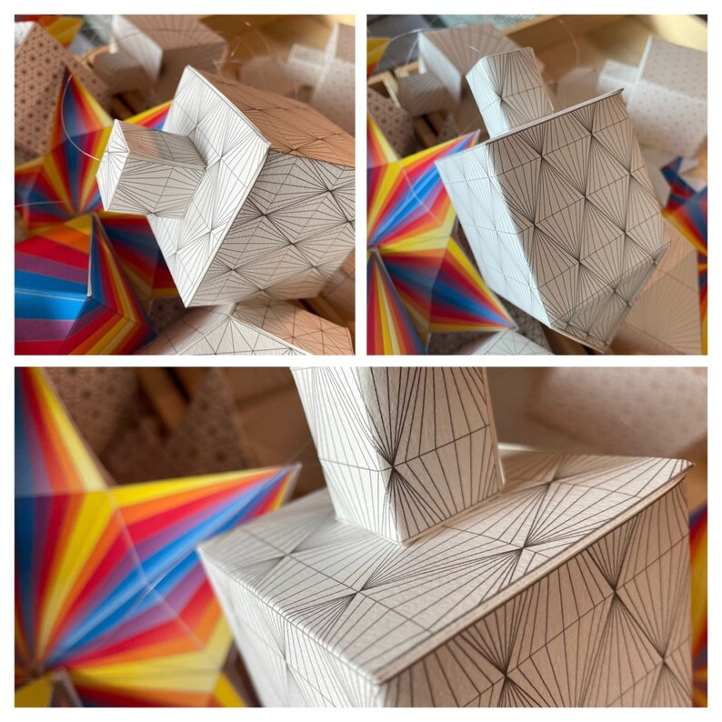 Dreidel Hanukkah-3d Paper Craft Template-geometric-model-holiday Party ...