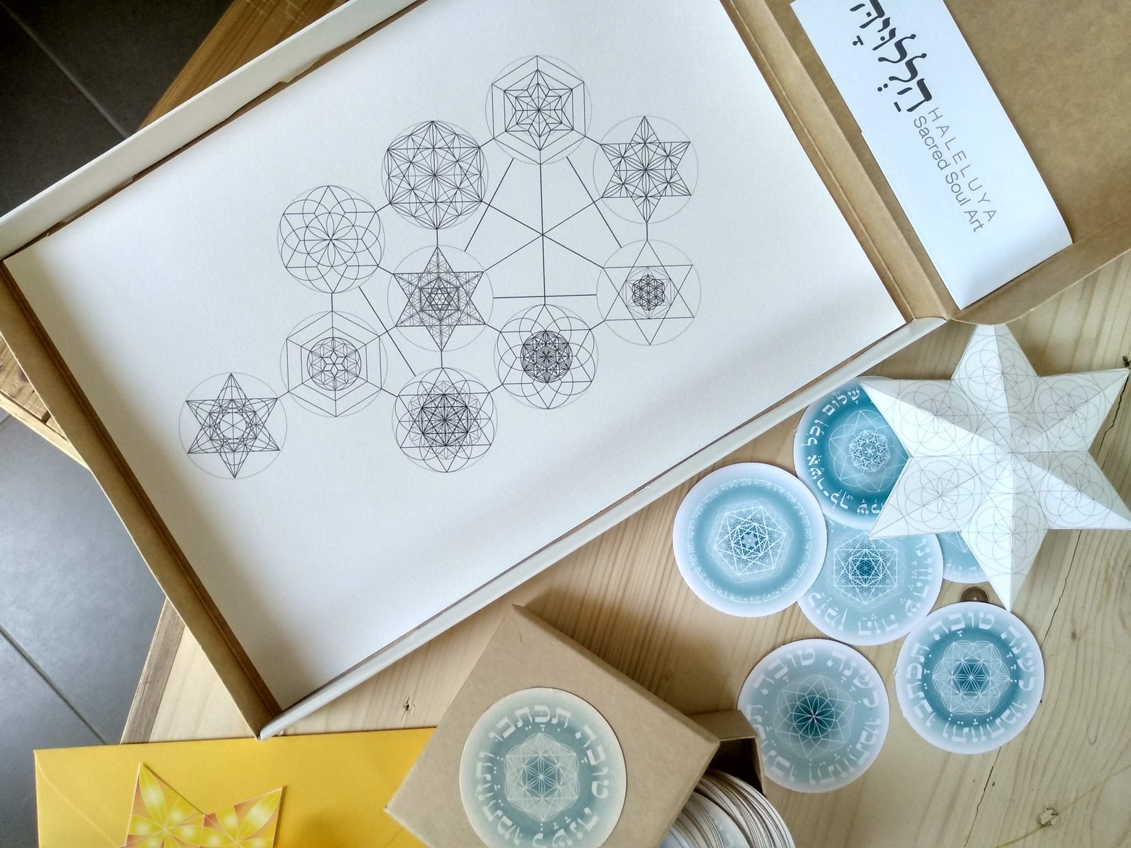 The Ten Sefirot-the Tree of Life-kabbalah Elements With Sacred Geometry ...
