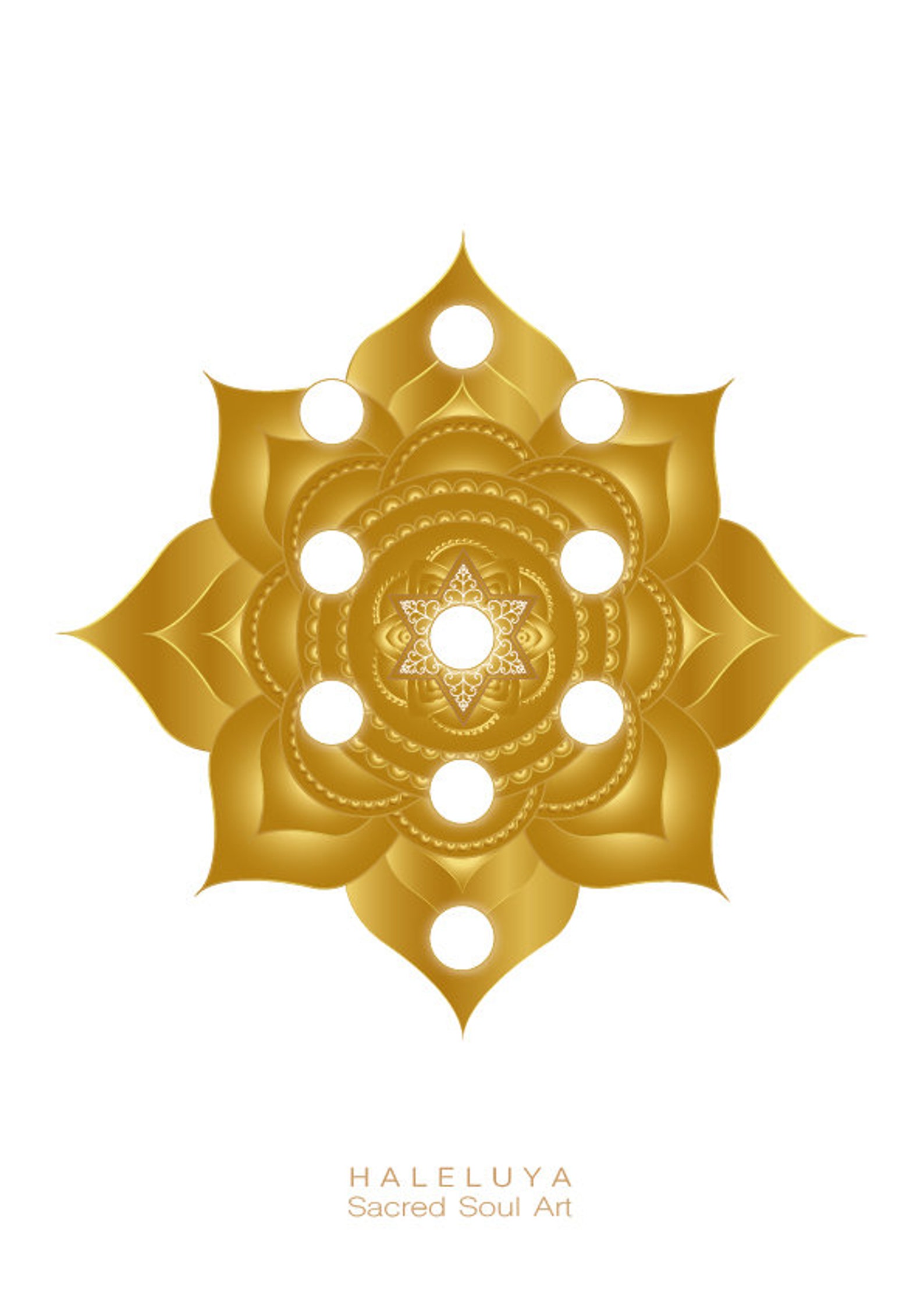 Gold Ten Sefirot Print-10 Sephiroth-kabbalah-tree of Life-sacred ...