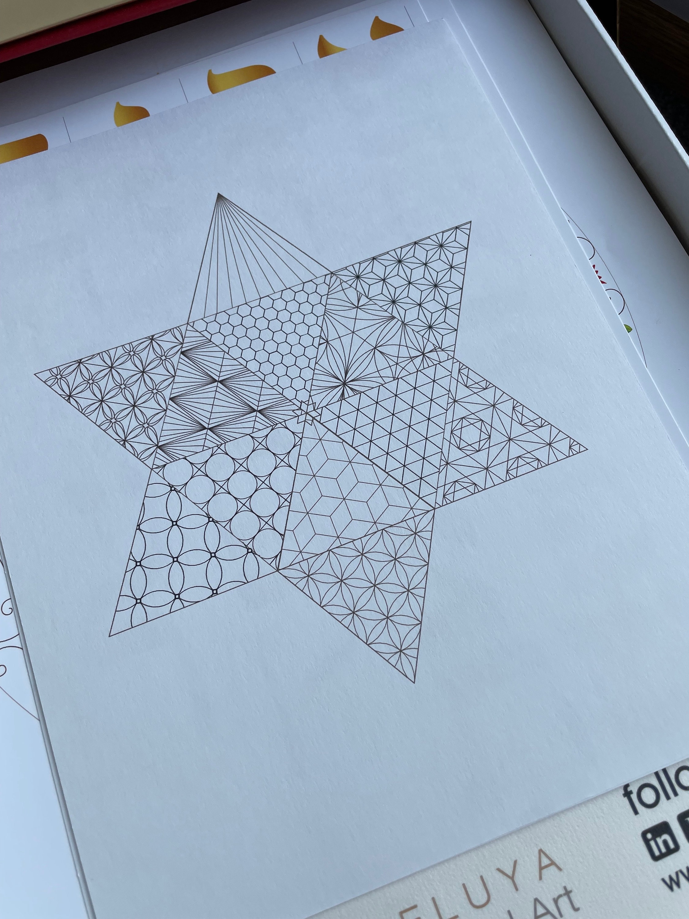 Star of David Patterns-print Coloring Page-jewish Art Crafts-printable ...