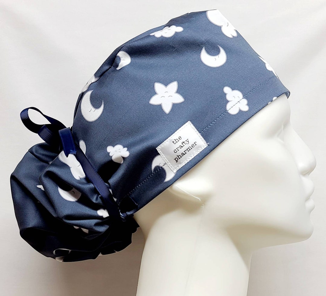 Navy Night Sky Made to Order Handmade Scrub Hats - Etsy