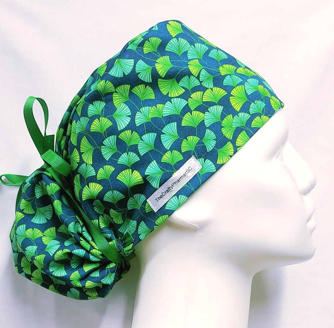 Scrub Hats - Handmade - Ginkgo Leaves - Etsy